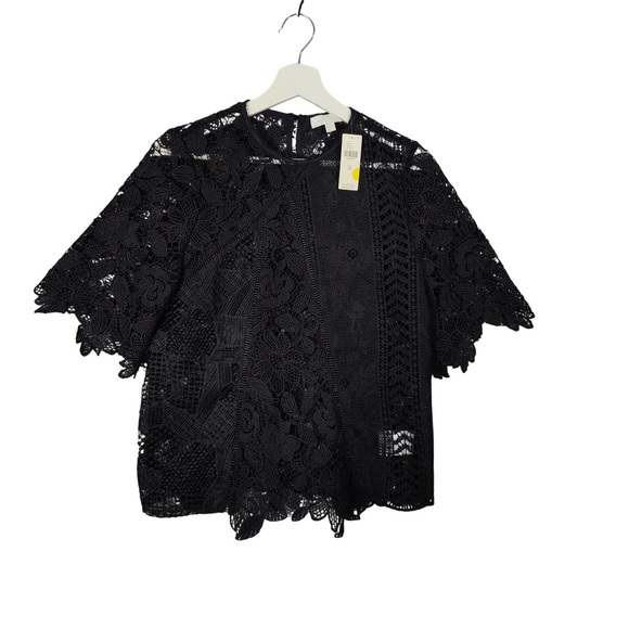 Eri & Ali | Tops | Eri Ali Anthro Black Gothic Witch Lace Floral ...